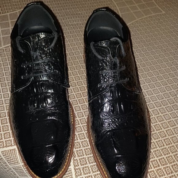 Shoes | Mens Leather Reptile Look Dress Shoes | Poshmark